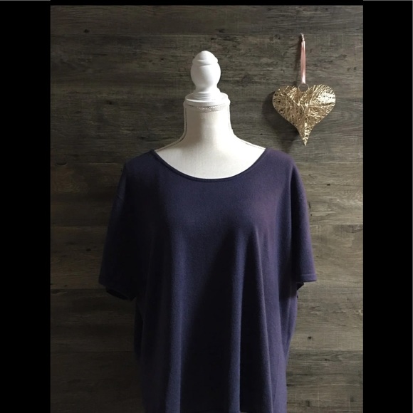 Blair | Sweaters | Navy Blair Short Sleeve Sweater | Poshmark